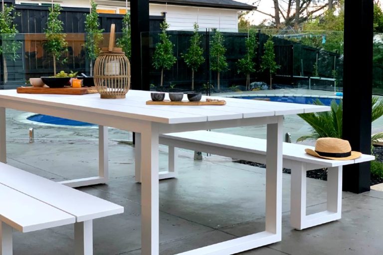 LONG LUNCH 2.4M TABLE CHARCOAL - Outside Space