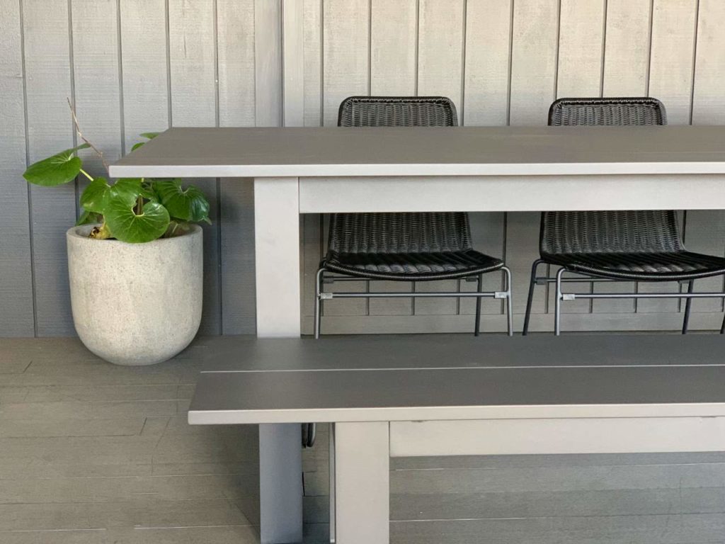 LONG LUNCH 2.4M TABLE CHARCOAL - Outside Space