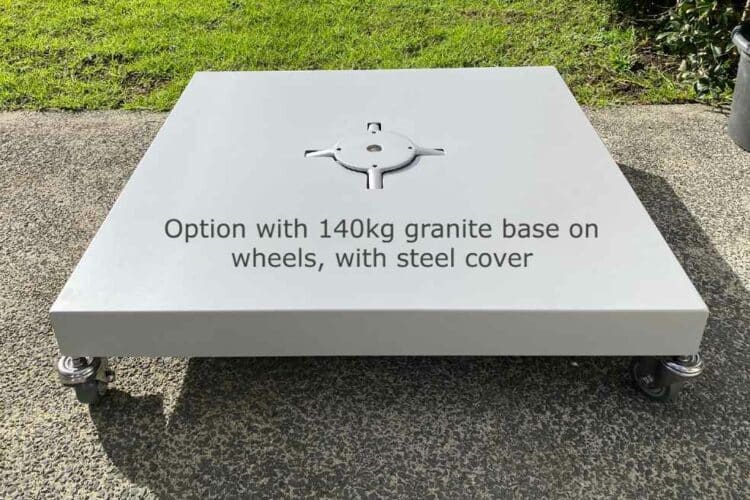 3M x 3M Square Sunbrella® Cantilever Umbrella in 'Graphite' - Outside Space