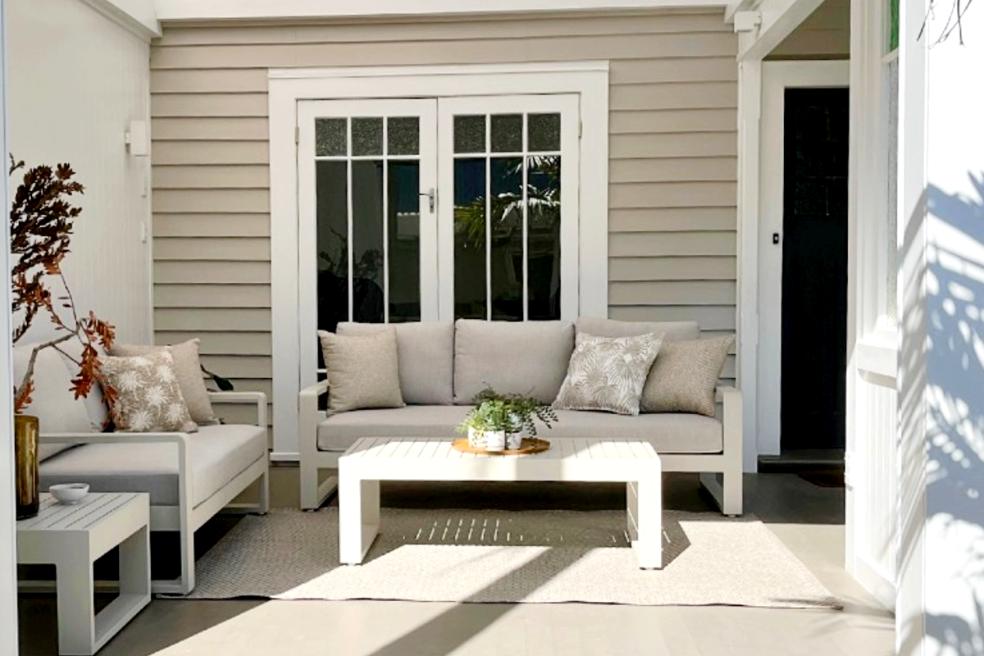 Unwind Outdoor suite: 3-seater, 2-seater & coffee table ( Bone frame ...